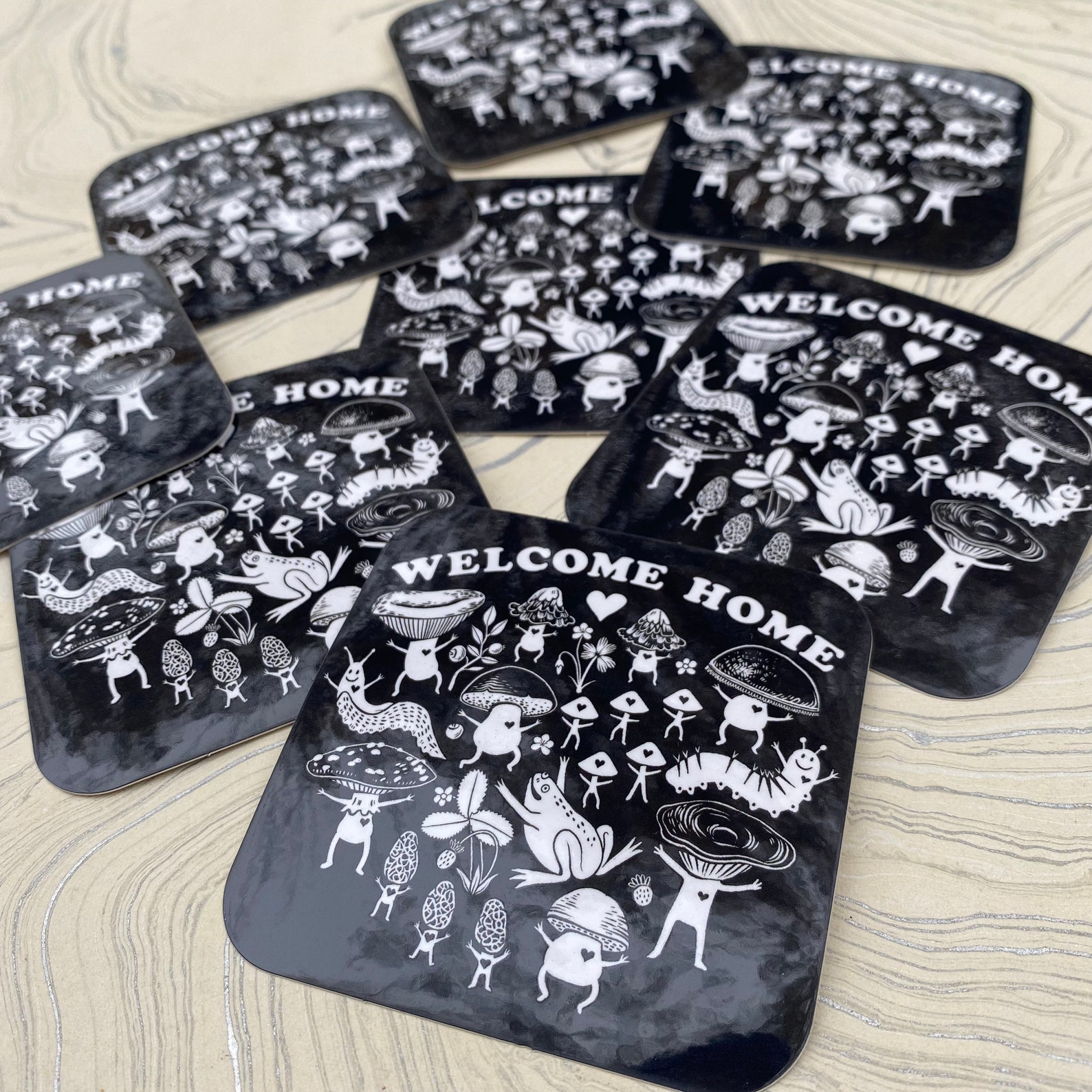 WELCOME HOME 3x3 Vinyl Sticker - Etsy