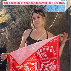 DANCING BUGS 21x21" Bandana - Cottagecore Kerchief / Woodland Fairy ...