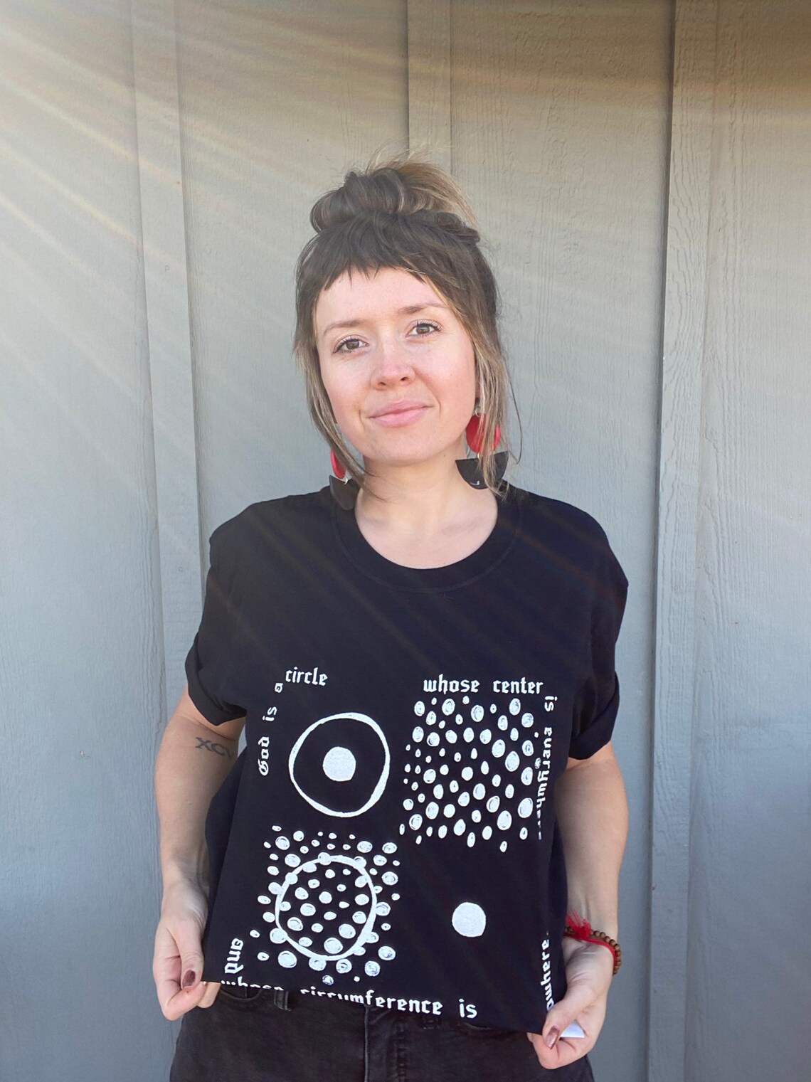 GOD IS A Circle Tshirt Spiritual Sayings / Yoga Aesthetic / | Etsy