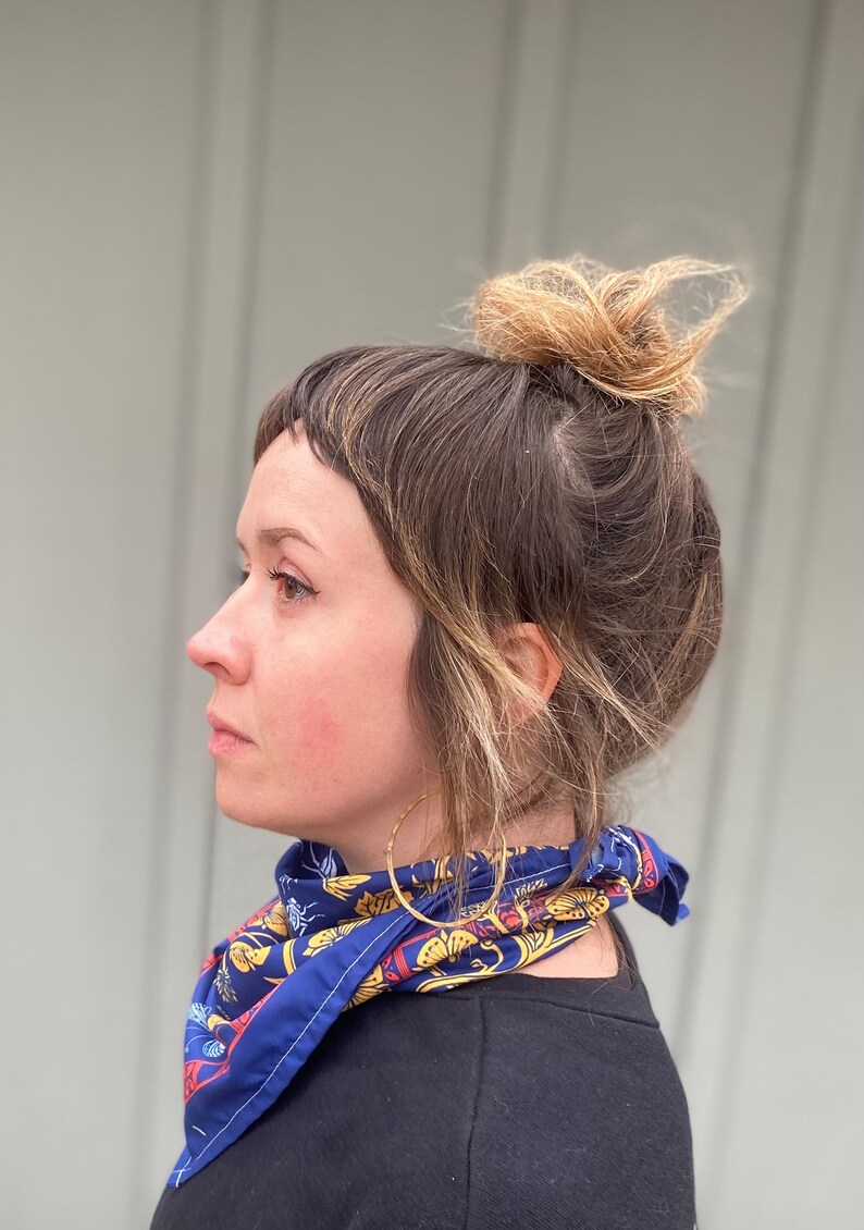 DANCING BUGS 21x21" Bandana - Cottagecore Kerchief / Woodland Fairy ...