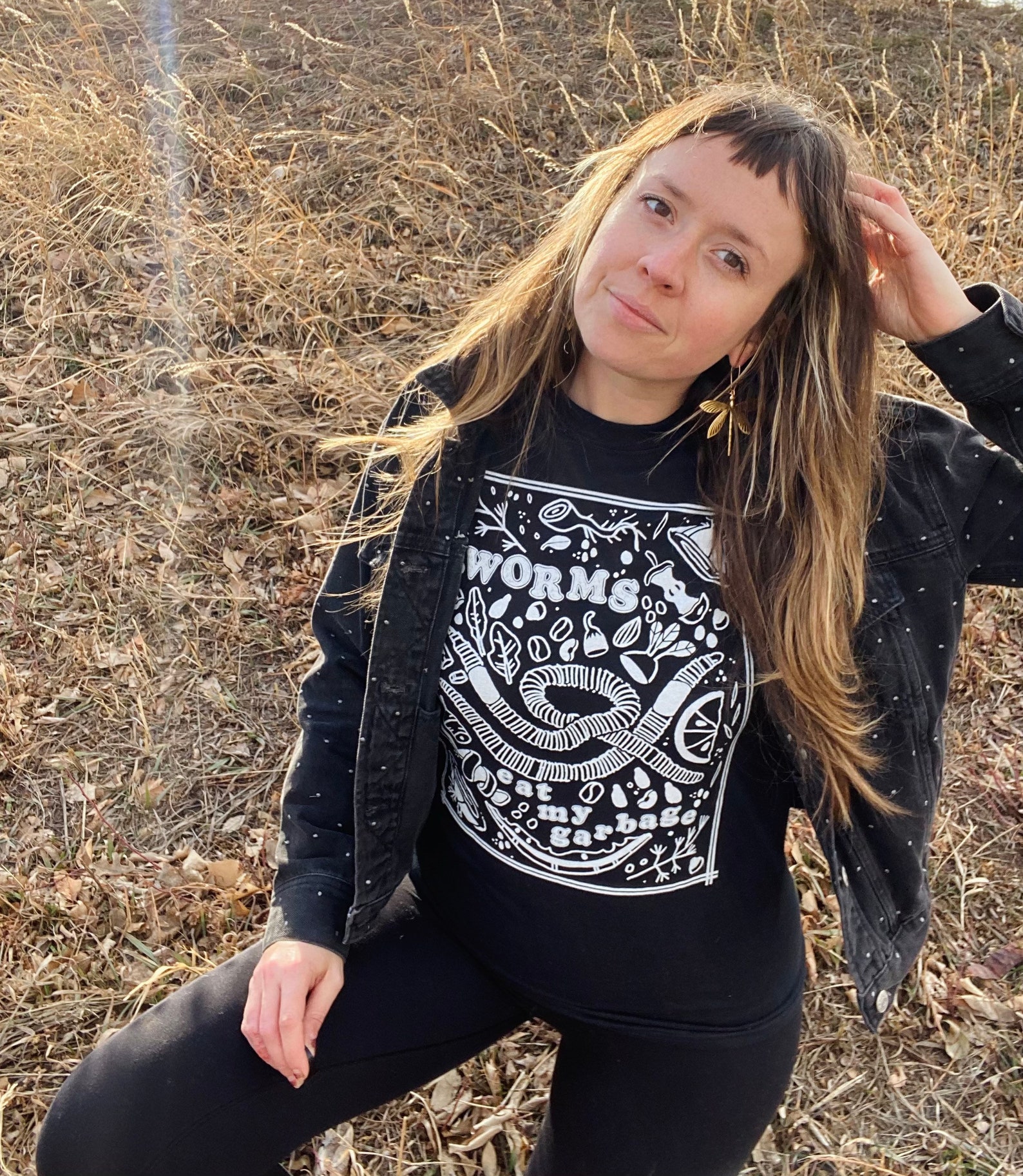 WORM LOVE Tshirt Unisex Short Sleeve Graphic Vermiculture - Etsy