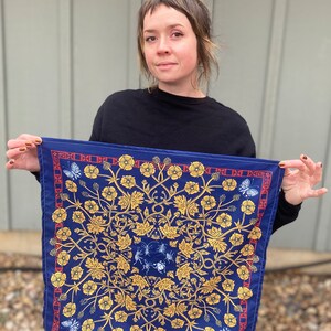 DANCING BUGS 21x21" Bandana - Cottagecore Kerchief / Woodland Fairy ...