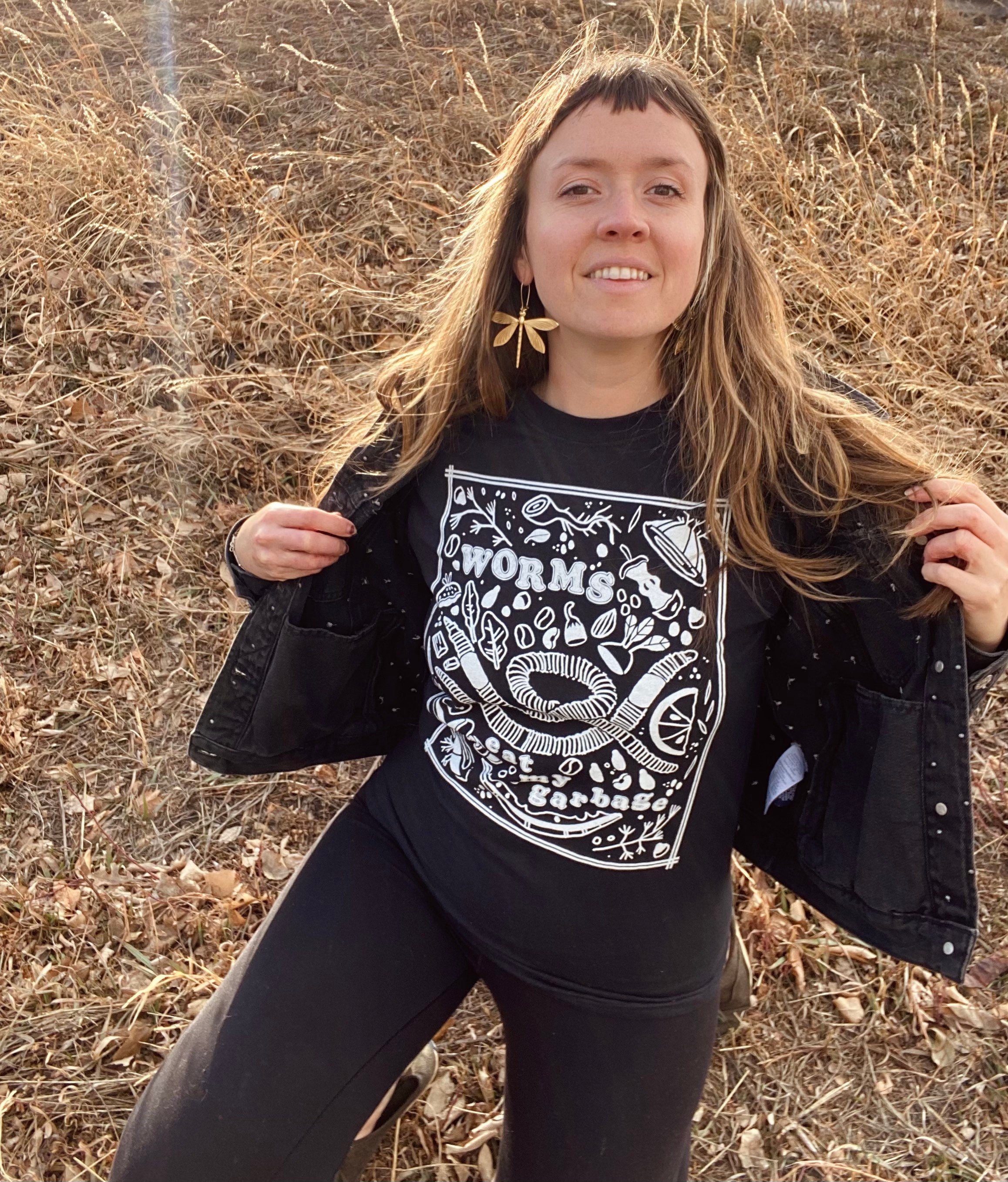 WORM LOVE Tshirt Unisex Short Sleeve Graphic Vermiculture - Etsy