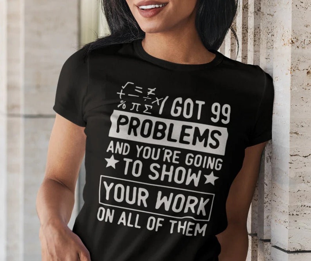 Math Show Your Work light Grey Screen Print Transfer/diy Ready to Press ...