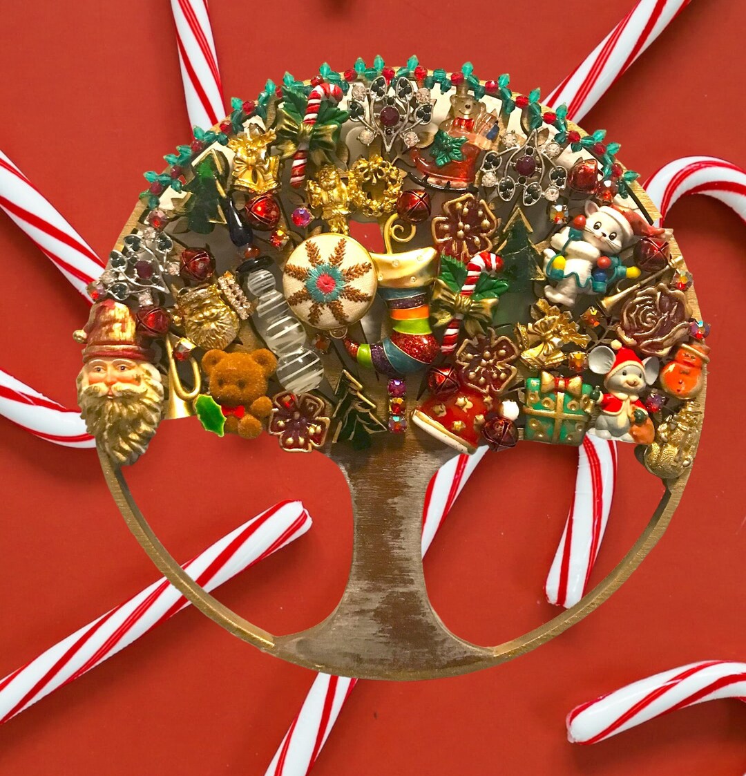 Bejeweled Christmas Tree of Life Christmas Wall Mosaic Art - Etsy