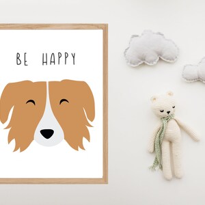Dog Nursery Prints Set of 3 Puppy Animal Prints for Baby Room Wall Art ...