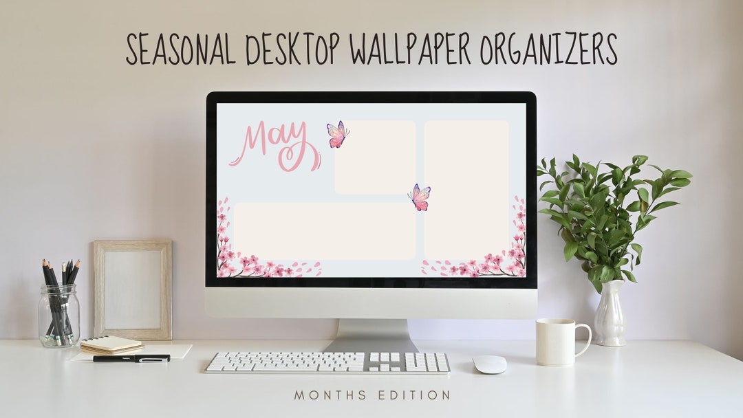 12 Seasonal Desktop Computer Background Organizer, Holiday Desktop ...