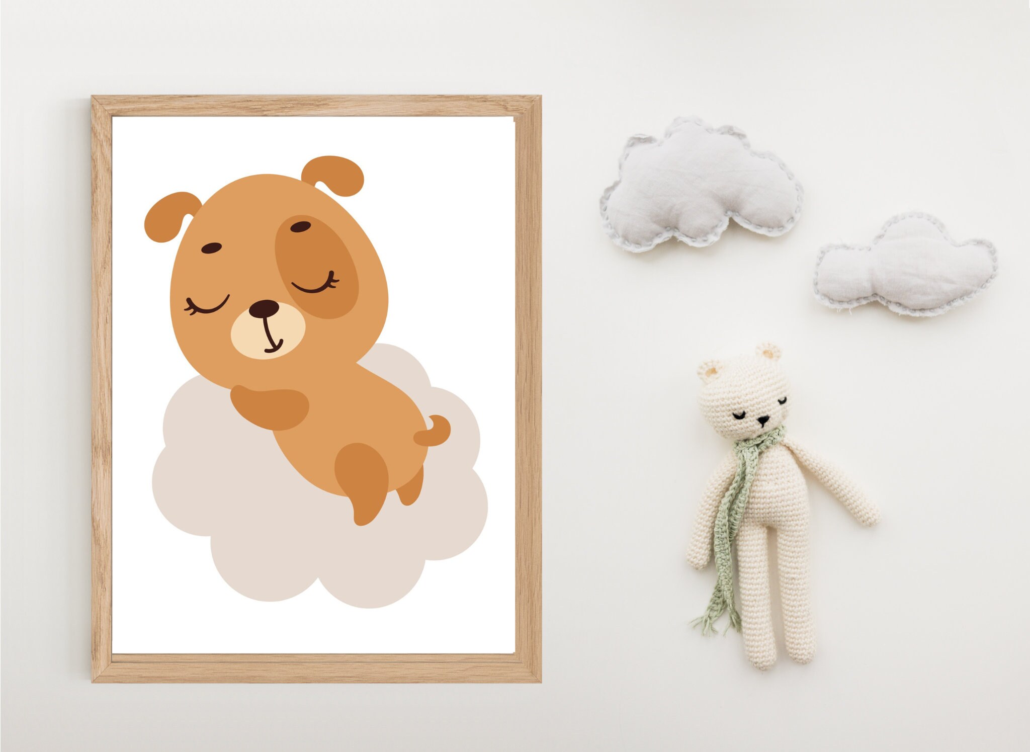 Puppy Nursery Prints Set of 3 Cute Dog Prints for Baby Room, Wall Art ...