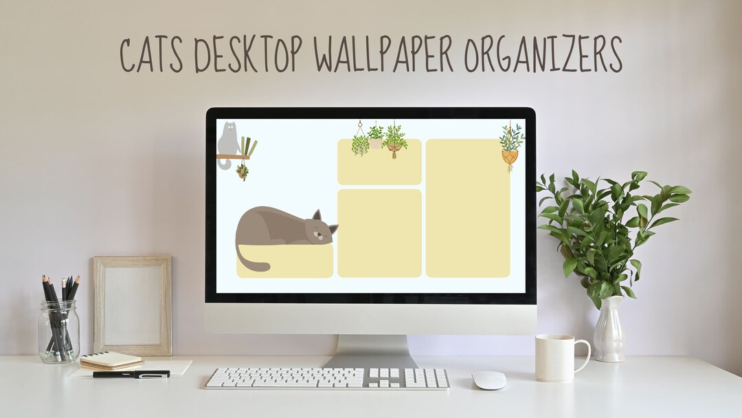 12 Cats Desktop Computer Background Organizer, Kittens Desktop ...