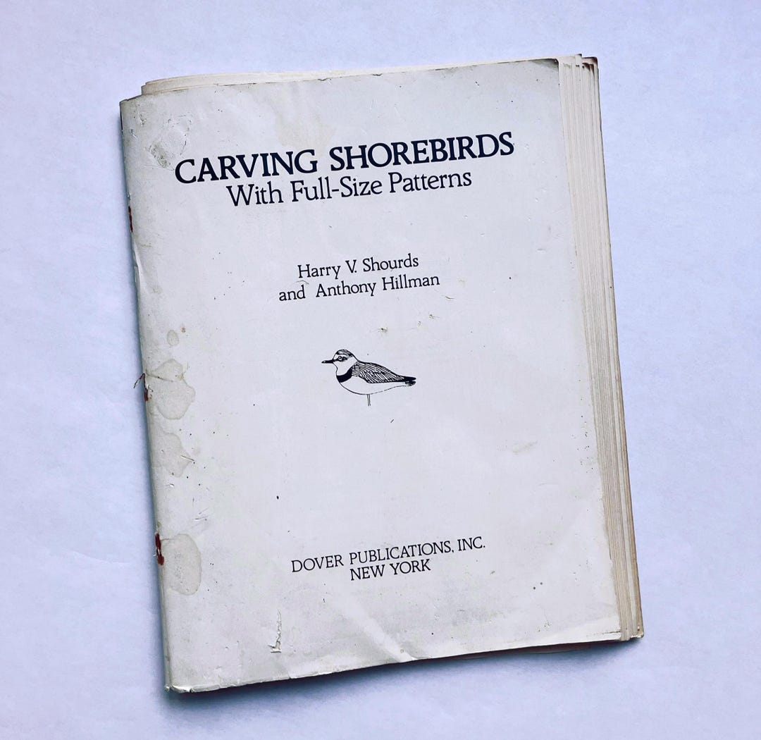 Vintage Shorebird Carving Patterns by Shrouds and Hillman : 1982 Book ...