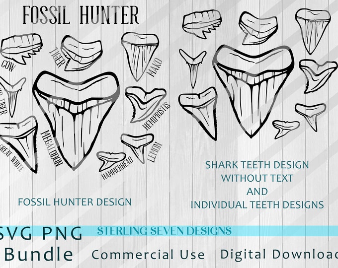 Shark Teeth Coloring Page - Etsy