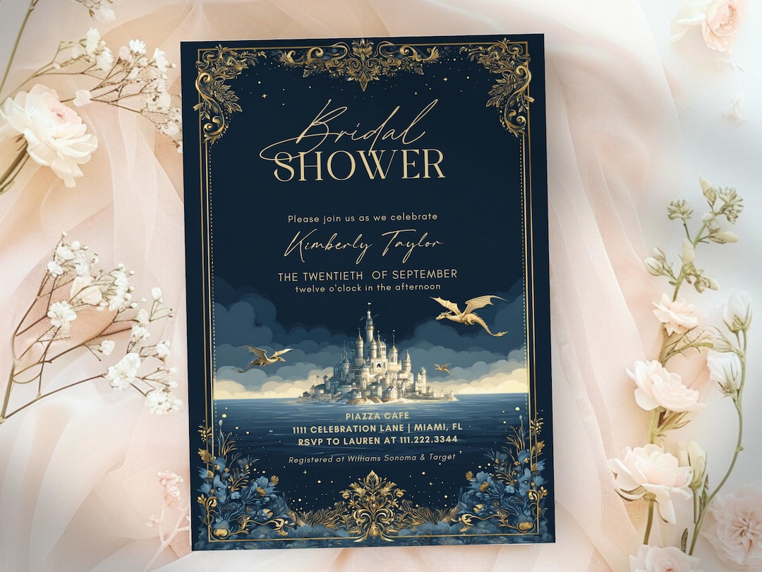 Book Themed Bridal Shower Invitation, Storybook Bridal Shower Invite ...