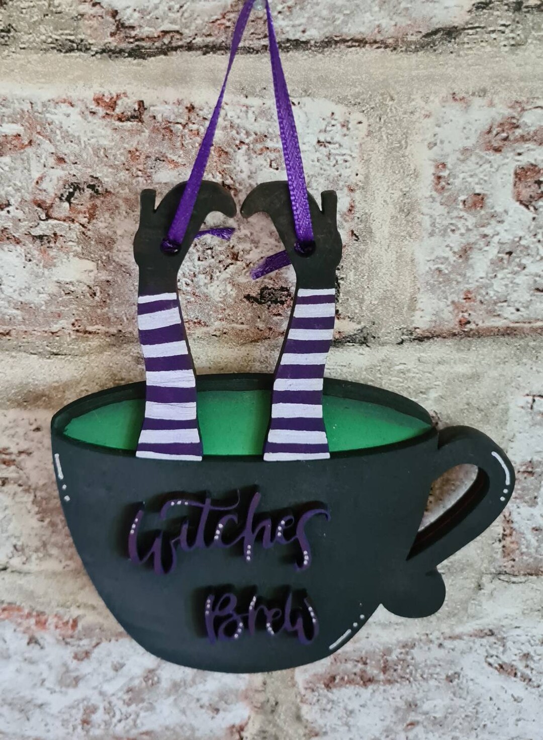Witches Brew Tea Cup Halloween Decoration Witch Halloween - Etsy