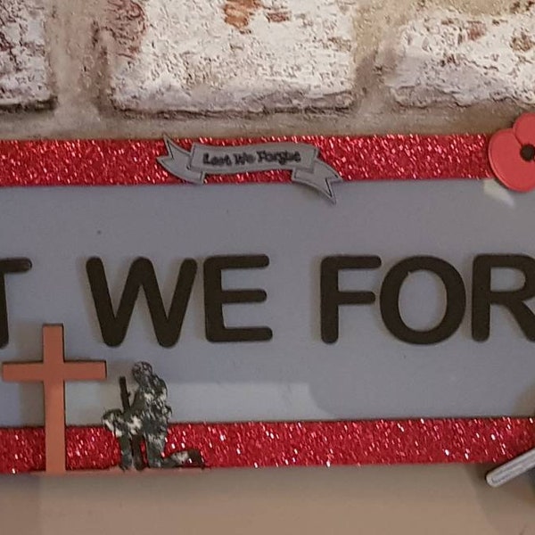 Lest We Forget Sign - Etsy