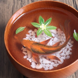 Epoxy Aquarium, 3D Epoxy Resin Painting Koi, Aquarium Gifts, 3D Arts ...