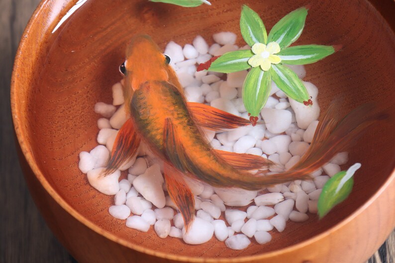 Epoxy Aquarium, 3D Epoxy Resin Painting Koi, Aquarium Gifts, 3D Arts ...