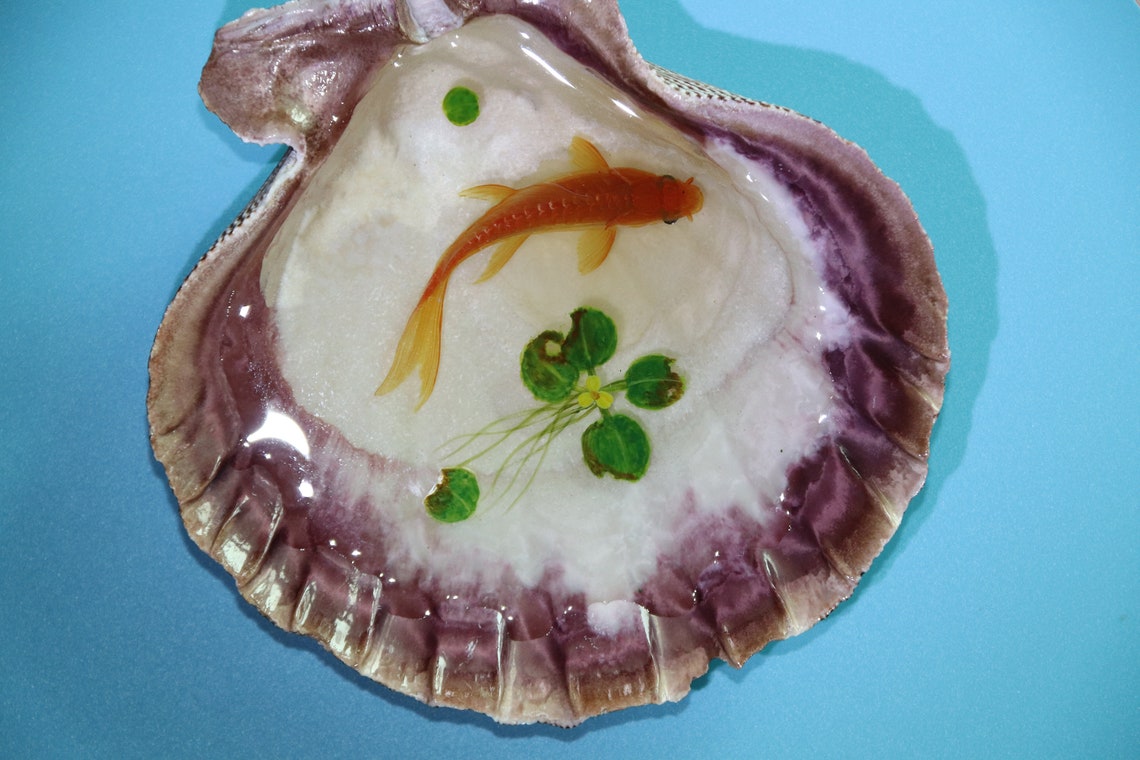 Purple shells A pair of Koi live in purple shells the size of | Etsy