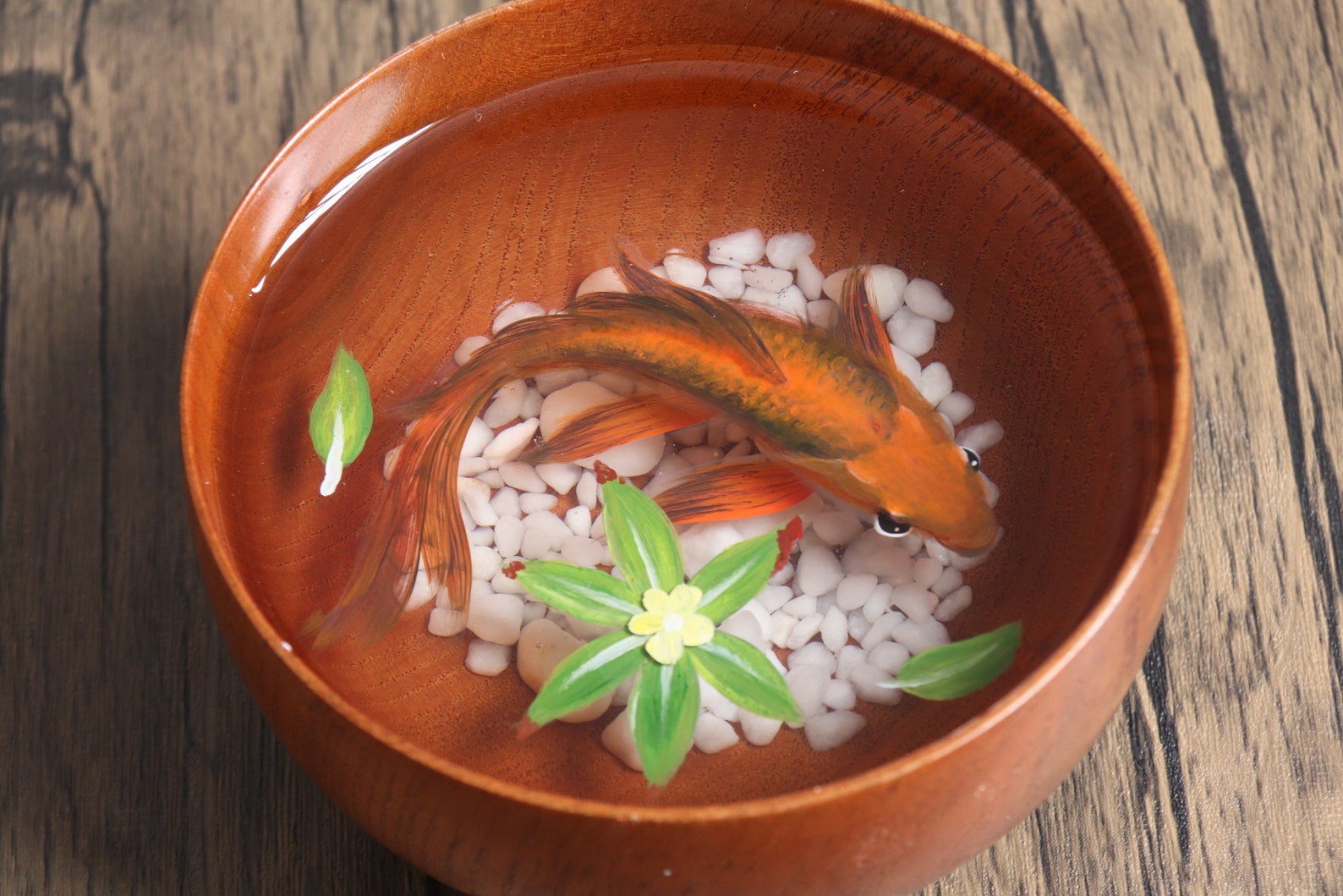 Epoxy Aquarium, 3D Epoxy Resin Painting Koi, Aquarium Gifts, 3D Arts ...