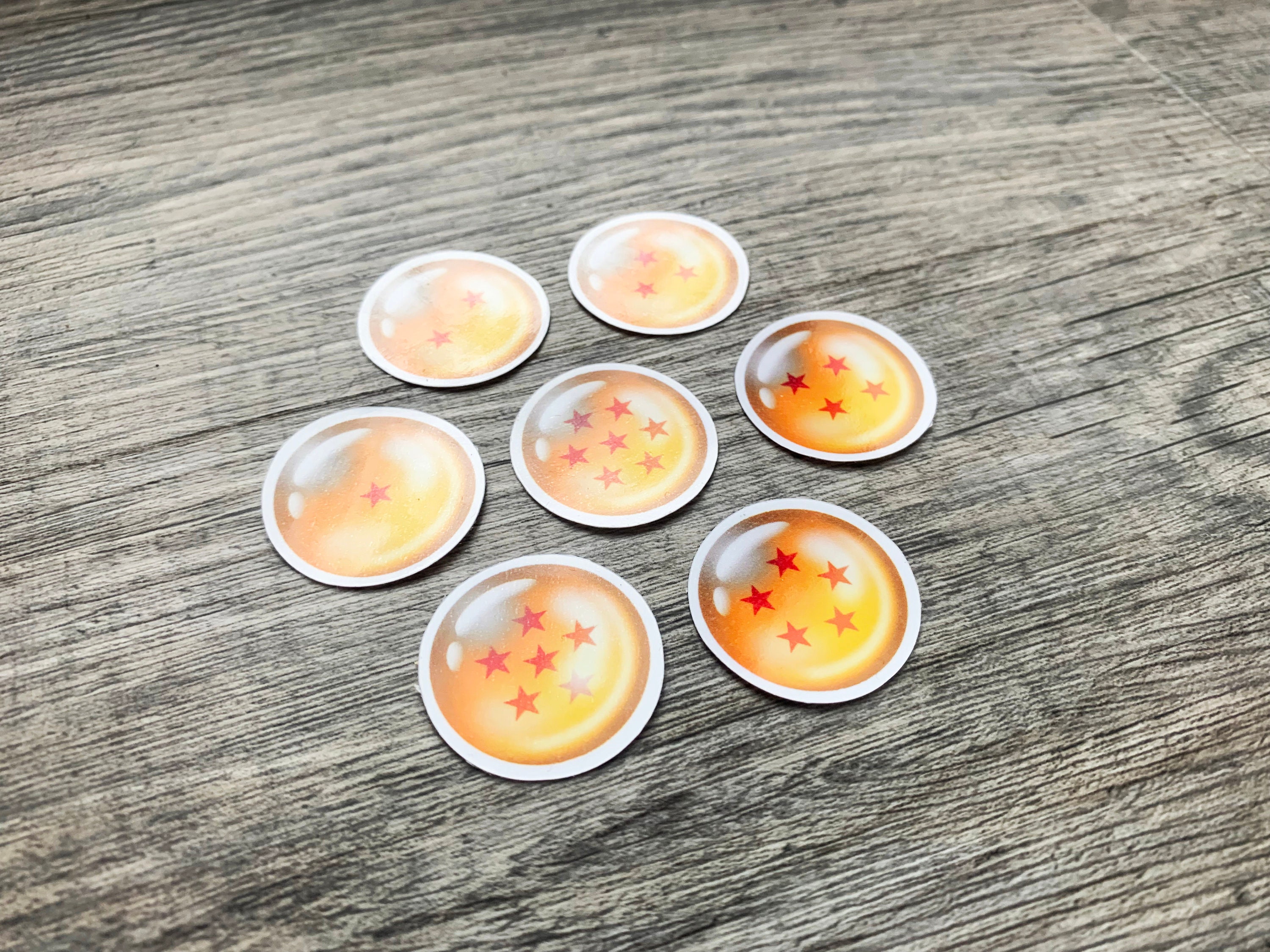 The 7 Dragonballs vinyl Sticker - Etsy