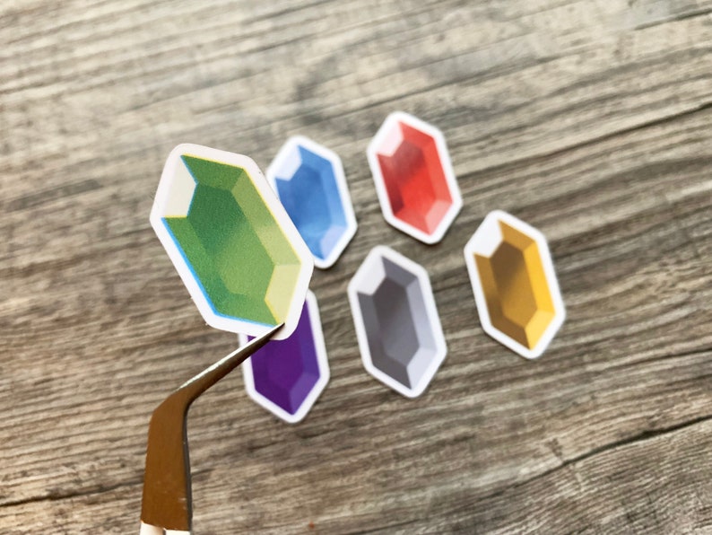 6x Rubies From the Legend of Zelda Series vinyl Sticker in Set - Etsy