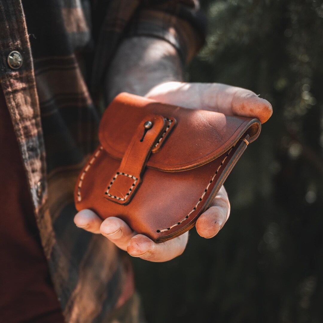 Leather Pocket Pouch - Etsy UK