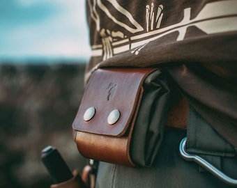 Bushcraft Foraging Pouch Belt Leather Camping and Bushcraft LARP ...