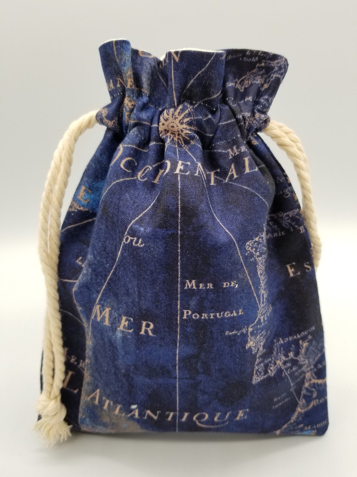 Reusable Drawstring Bag Map & Star Universe Bag 2-layer | Etsy