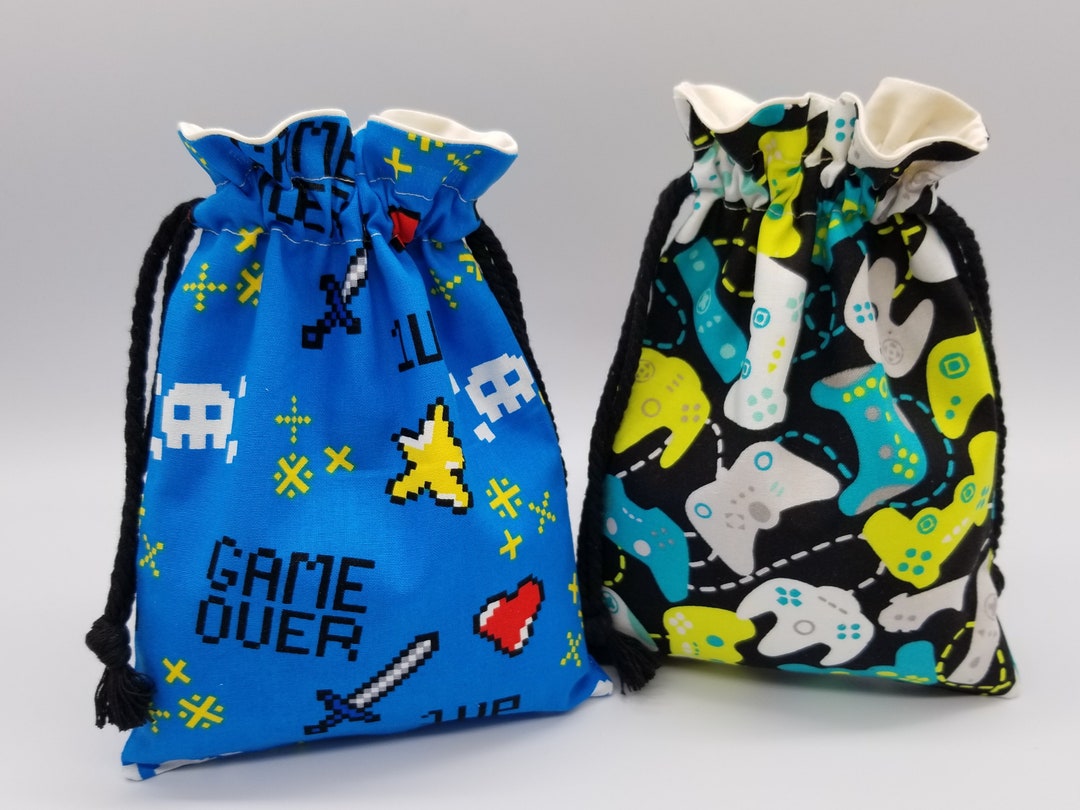 Reusable Drawstring Bag | Game Lover Gift Bag | 2-layer Toy Bag ...