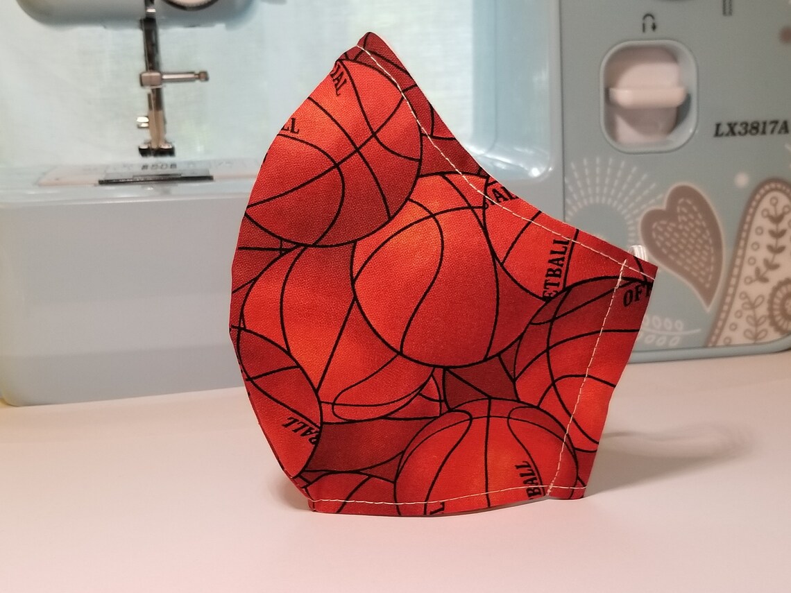 3D Fabri Face Mask Basketball Washable Mask Nose Wire - Etsy