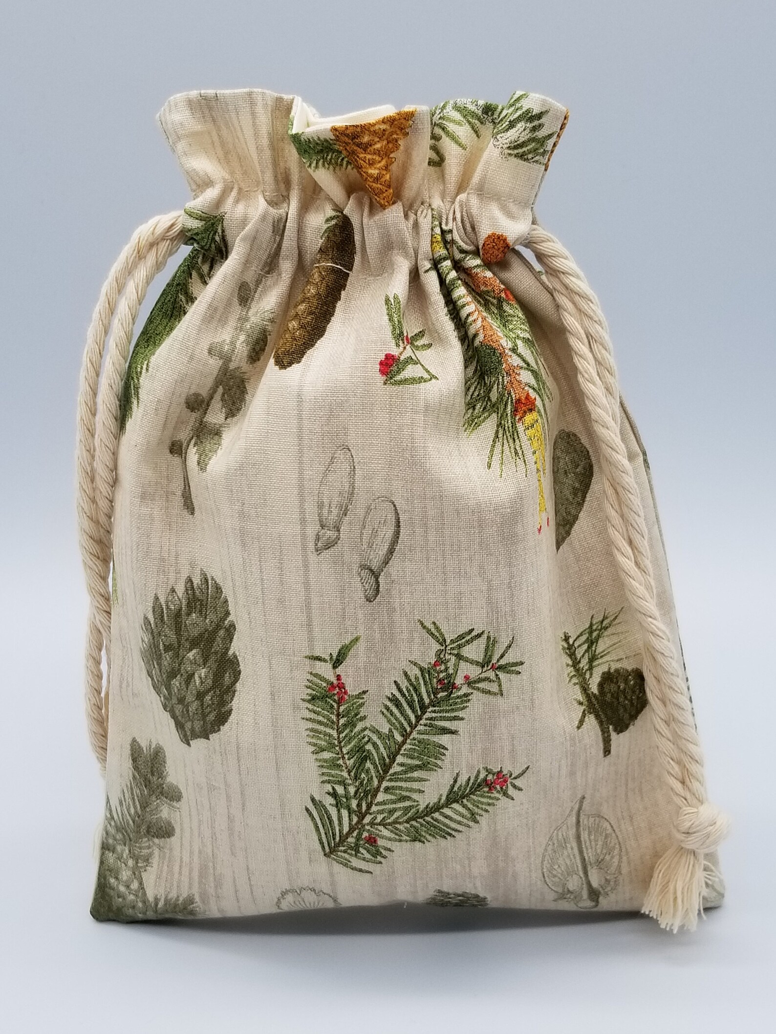 Reusable Drawstring Bag Pine Tree Cloth Bag 2-layer Toy - Etsy