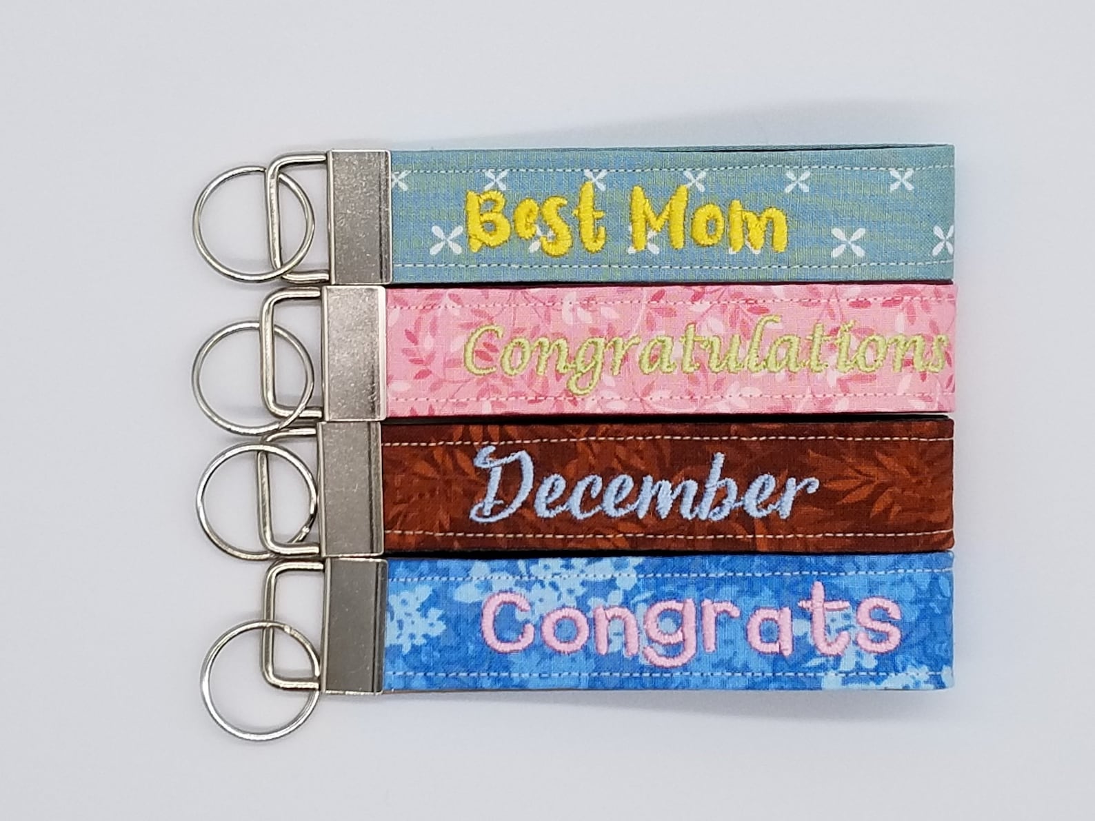 Personalized Wristlet Keychains Gift 6 Key Fob Custom | Etsy