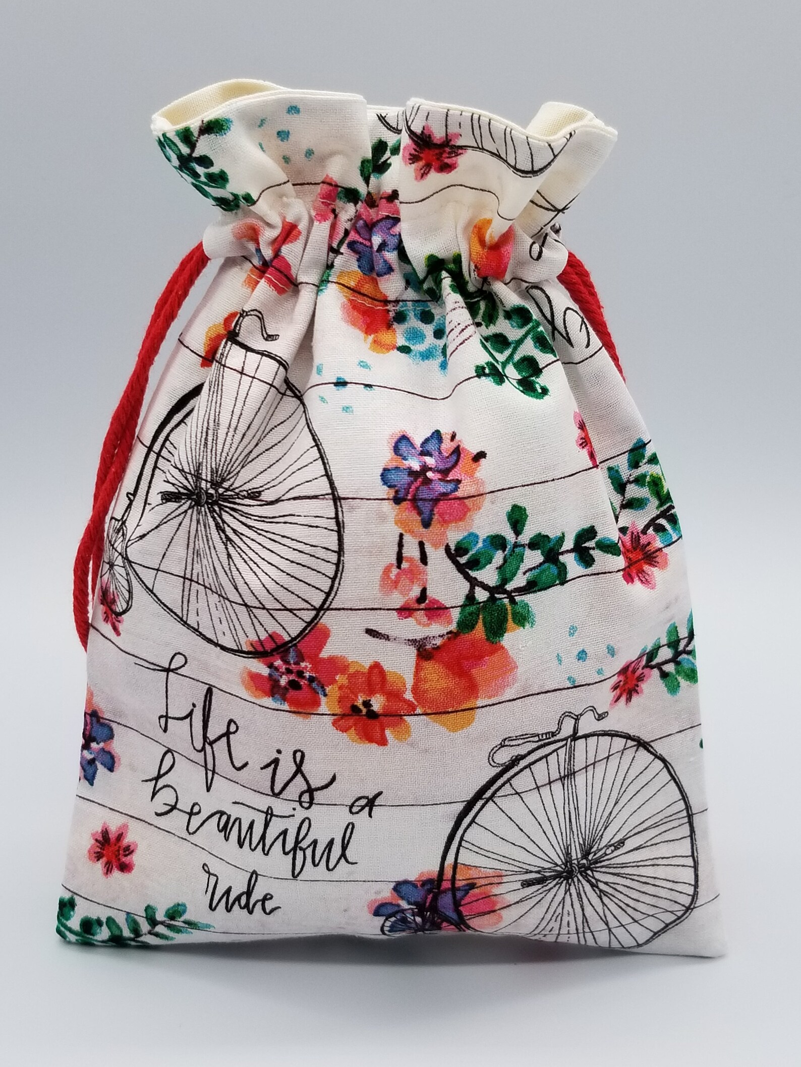 Reusable Drawstring Bag Vintage Travel Cloth Bag 2-layer - Etsy