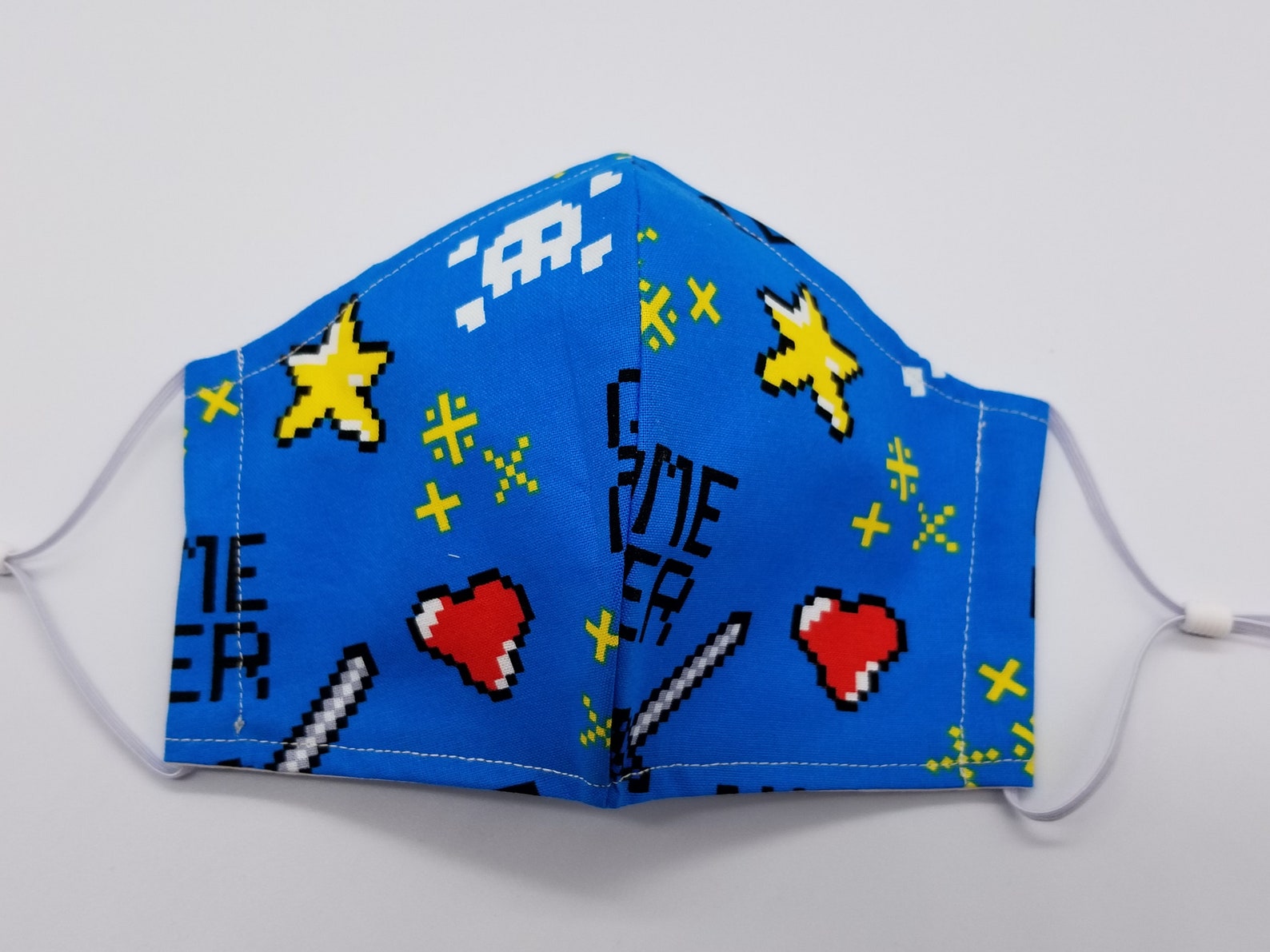 3D Fabric Face Mask Galaxy Star Blue Gamer Washable Mask | Etsy