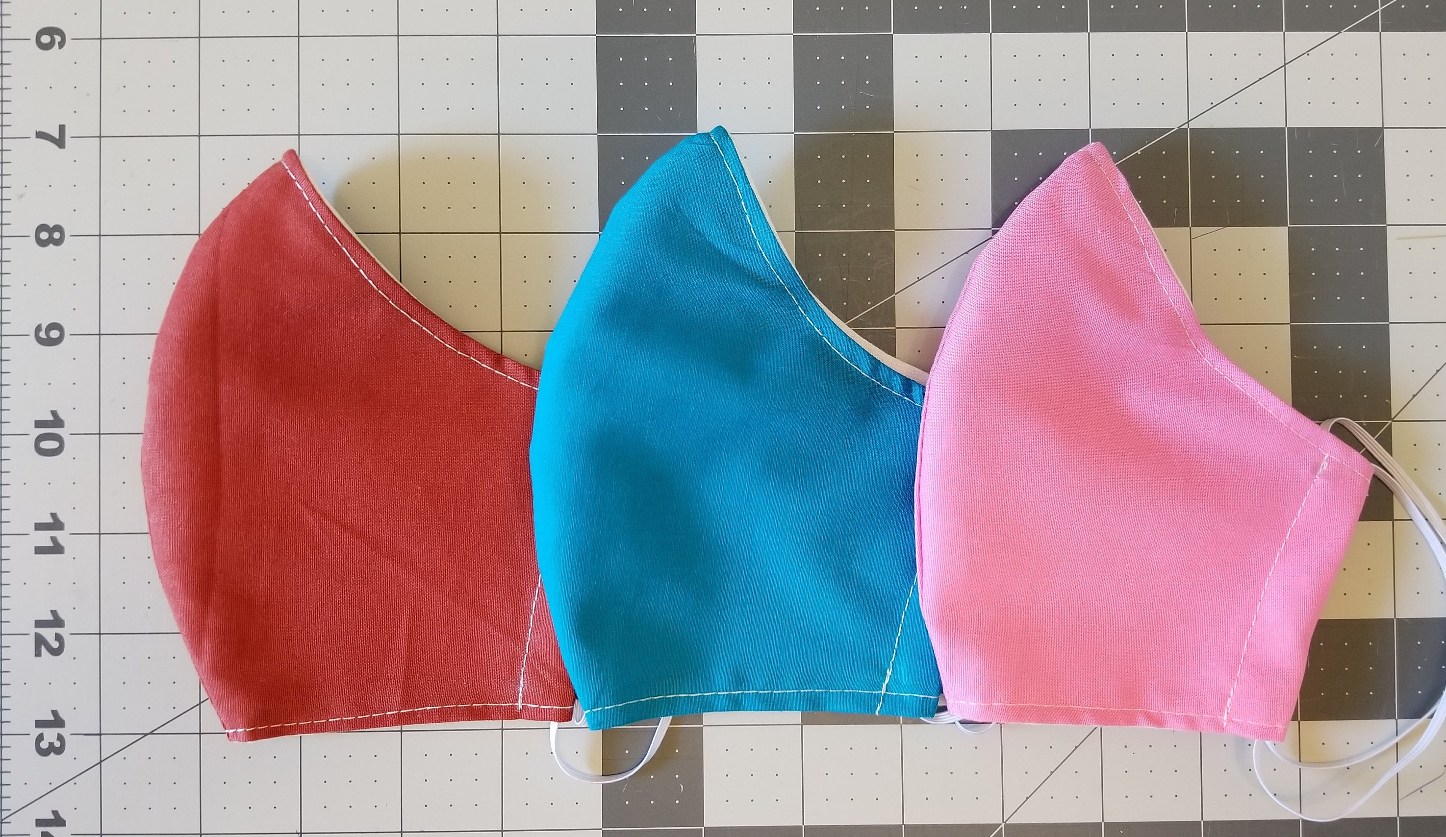 Solid Color Fabric Face Mask 3D Face Mask Washable Mask | Etsy