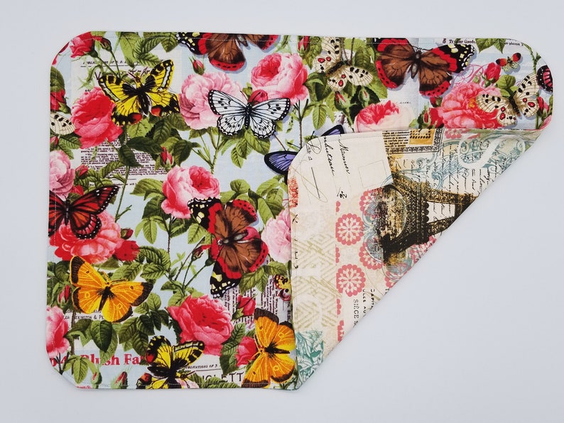 Reversible Placemats for Dining Table Butterflies Cardinal - Etsy