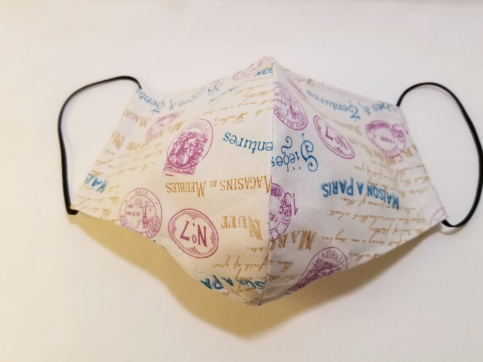 3D Fabric Mask Stamp Print Handwriting Washable Mask Made - Etsy