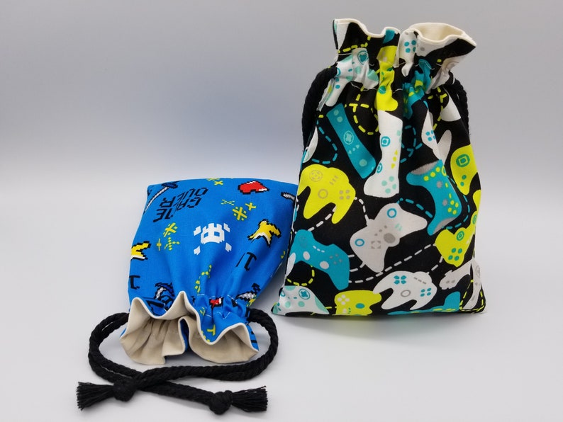 Reusable Drawstring Bag Game Lover Gift Bag 2-layer Toy - Etsy