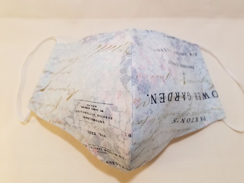 3D Fabric Mask Stamp Print Handwriting Washable Mask Made - Etsy