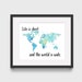 Life is Short World is Wide Travel Quote Horizontal Inspirational ...