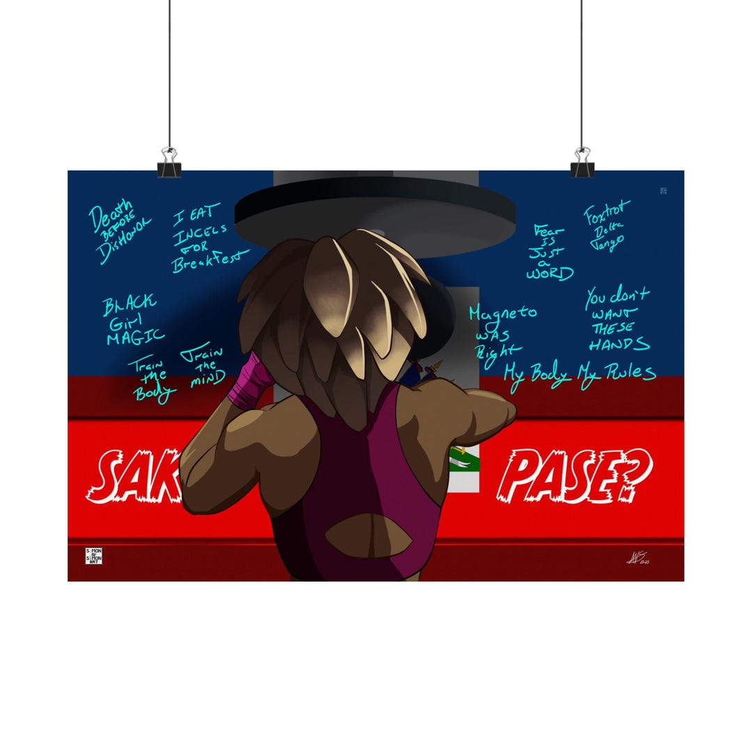 Haitian Boxer Training Poster: Gritty Gym Wall Art - Etsy