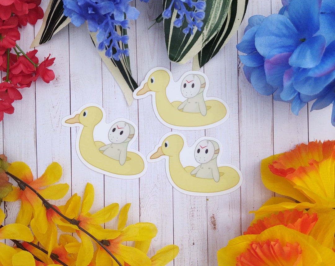 Slasher Kiddie Pool Duck Sticker Jason Voorhees 2x3 Sticker - Etsy