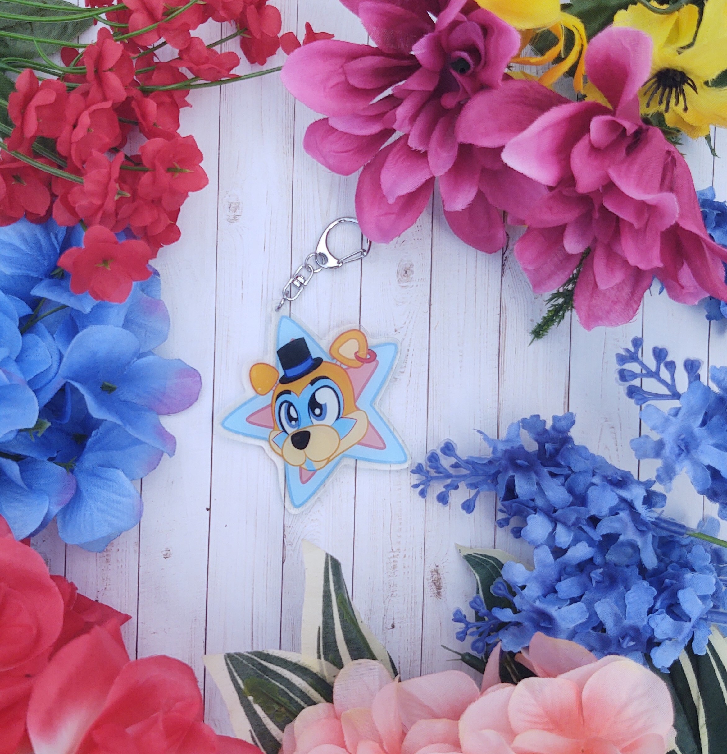 Glamrock Freddy Keychains Security Breach Five Night's at Freddys ...