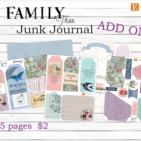 Family Tree Junk Journal - Etsy