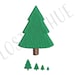 Mini Tree Embroidery Design - Tiny Evergreen Machine Embroidery Design ...