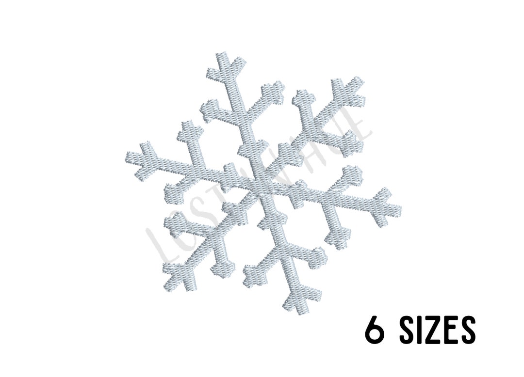 Simple Snowflake Embroidery Design - Snowflake Machine Embroidery ...