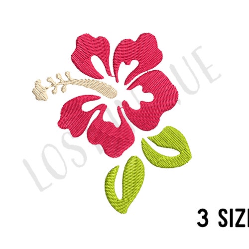 Tropical Hibiscus Flower Arrangement Machine Embroidery File - Etsy