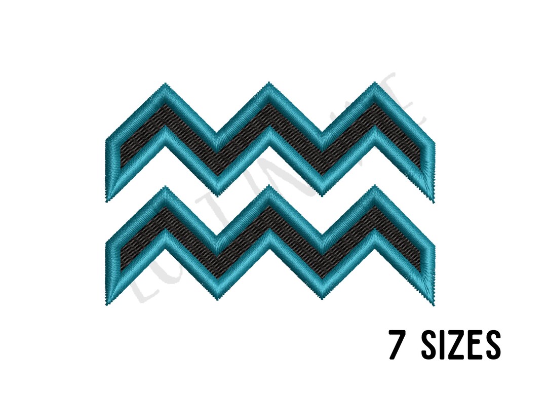 Aquarius Zodiac Sign Embroidery Design - Aquarius Machine Embroidery ...