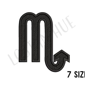 Scorpio Zodiac Sign Embroidery Design - Scorpio Machine Embroidery ...