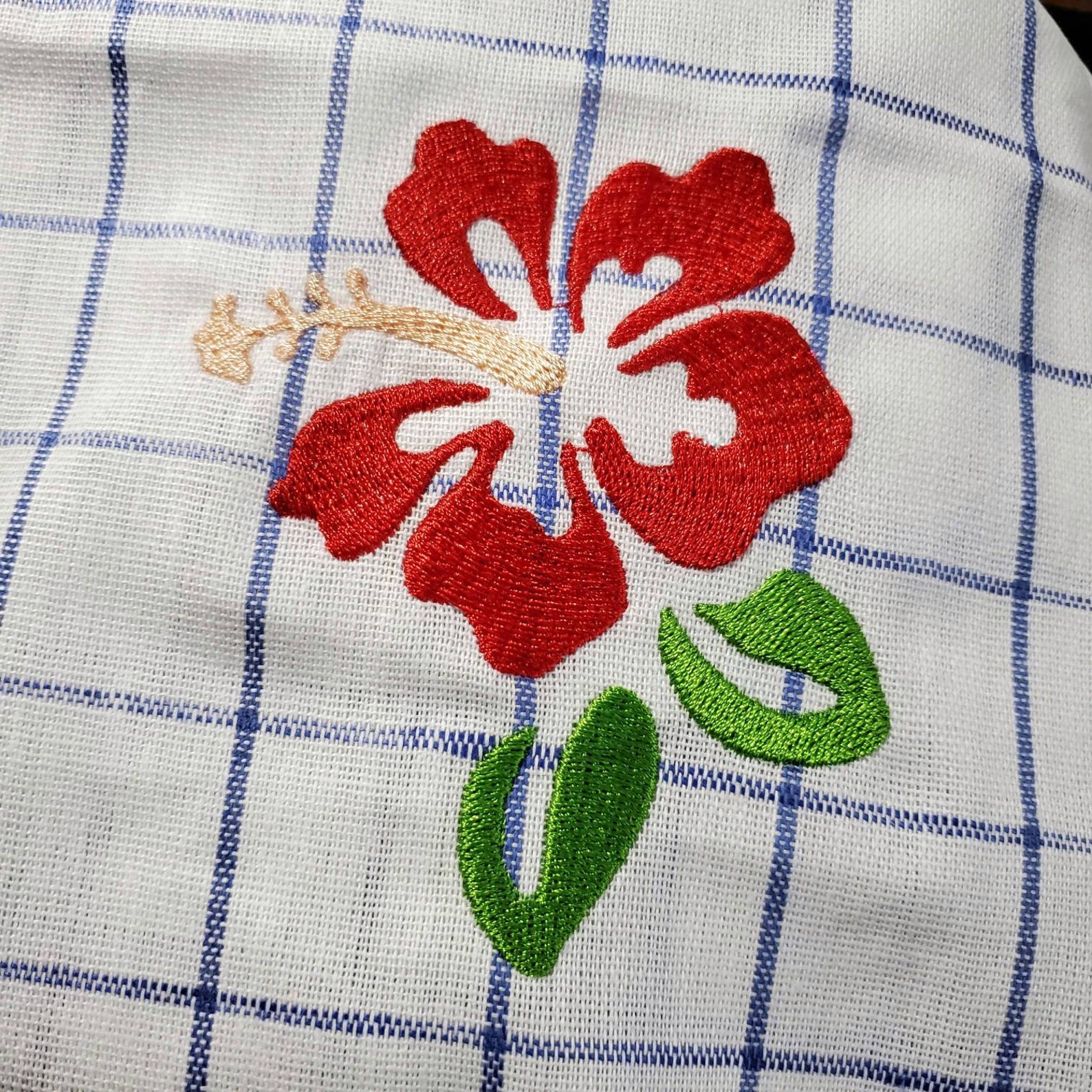 Hibiscus Embroidery Design Tropical Hibiscus Flower Machine - Etsy