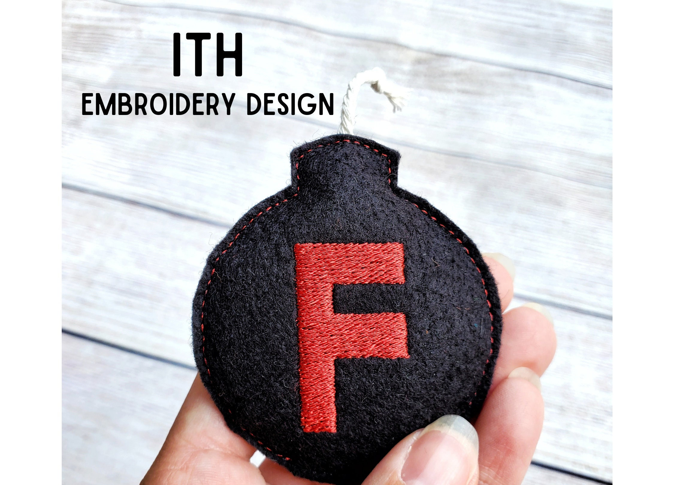 F-bomb Machine Embroidery in the Hoop Design - Beginner ITH Machine ...